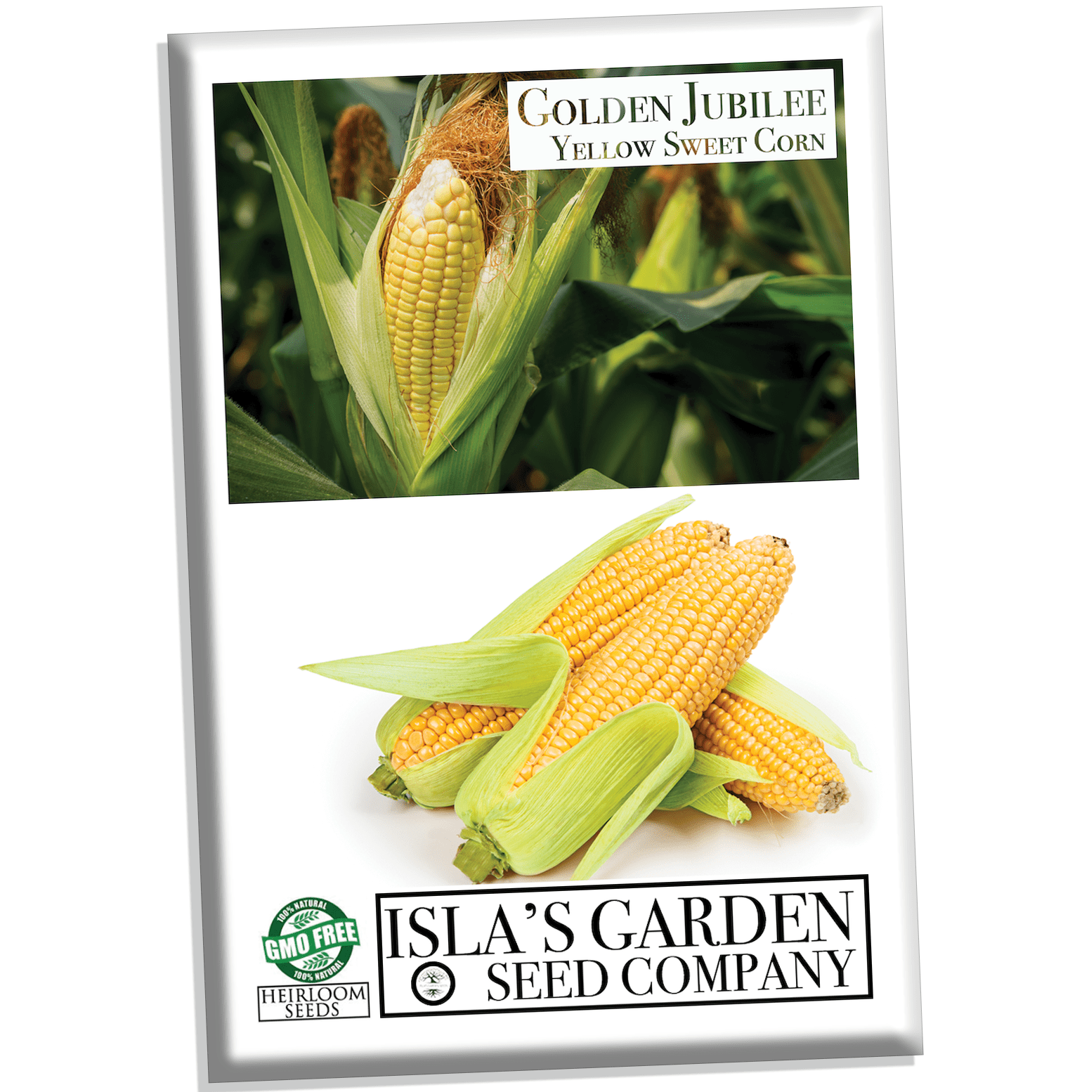 Golden Jubilee Yellow Sweet Corn Seeds, 30+ Seeds Per Packet, Non GMO ...